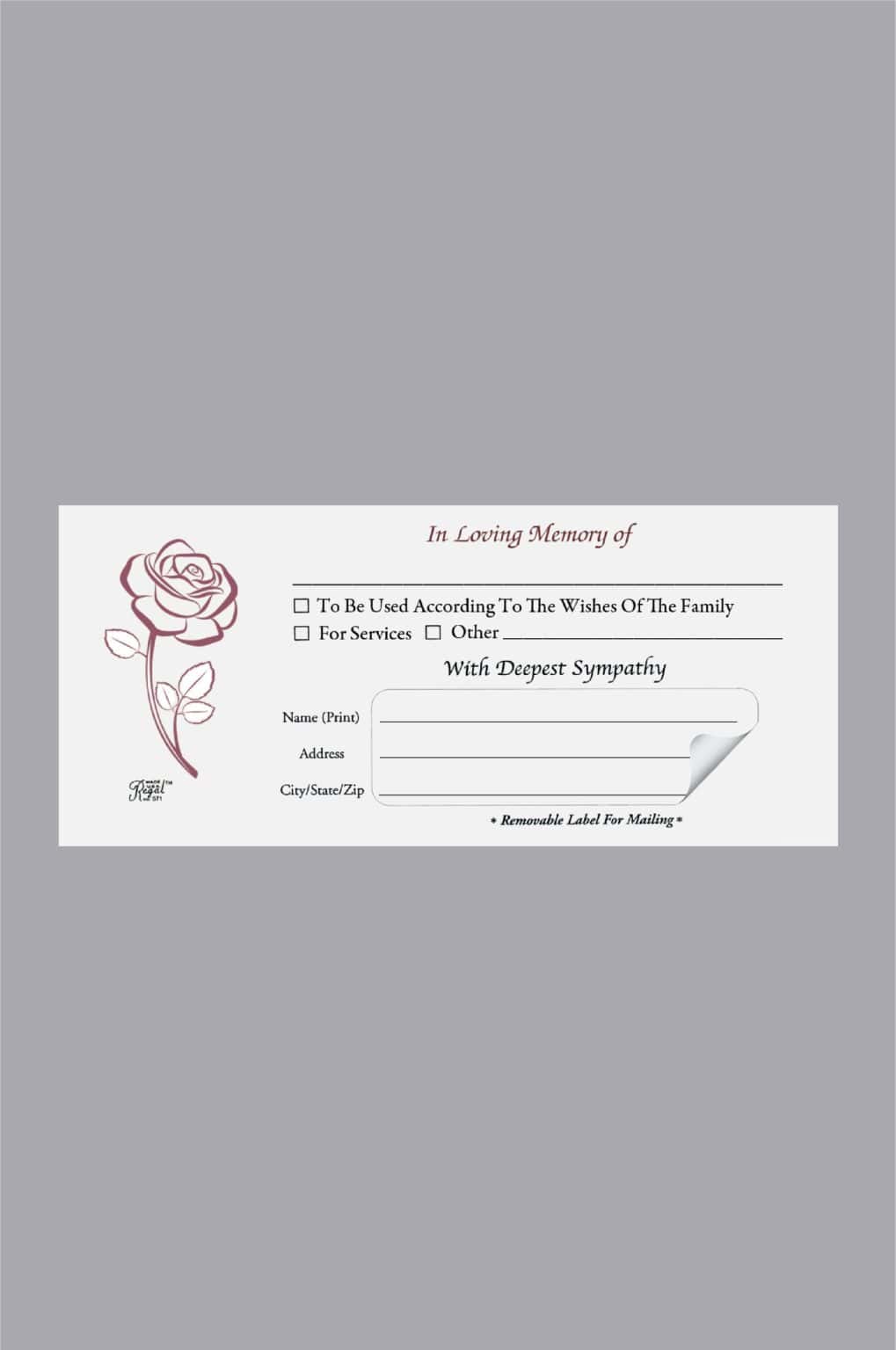 EZ Memorial Offering Envelope - Collins Funeral Supply