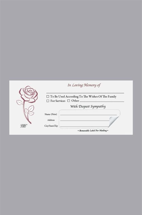 EZ Memorial Offering Envelope - Collins Funeral Supply